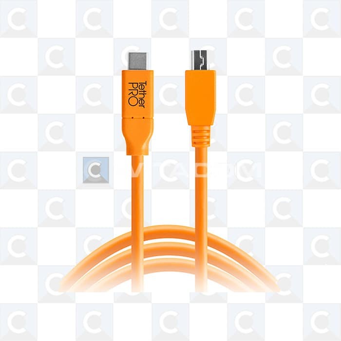 Jual Kabel Tether Tools Tetherpro Usb Type-C To Mini-B 5-Pin - Orange ...