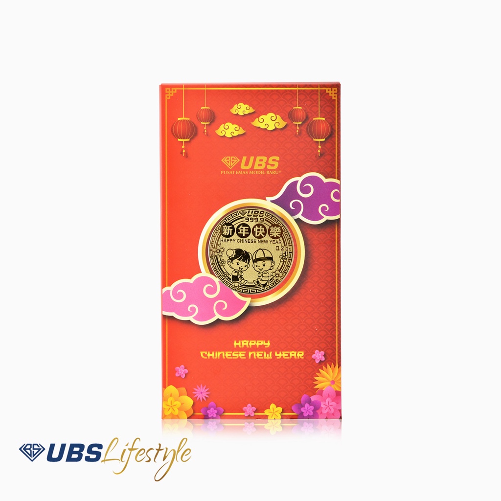 Jual UBS Gold Angpao Emas Chinese New Year Edition Imlek 0.2 Gr ...