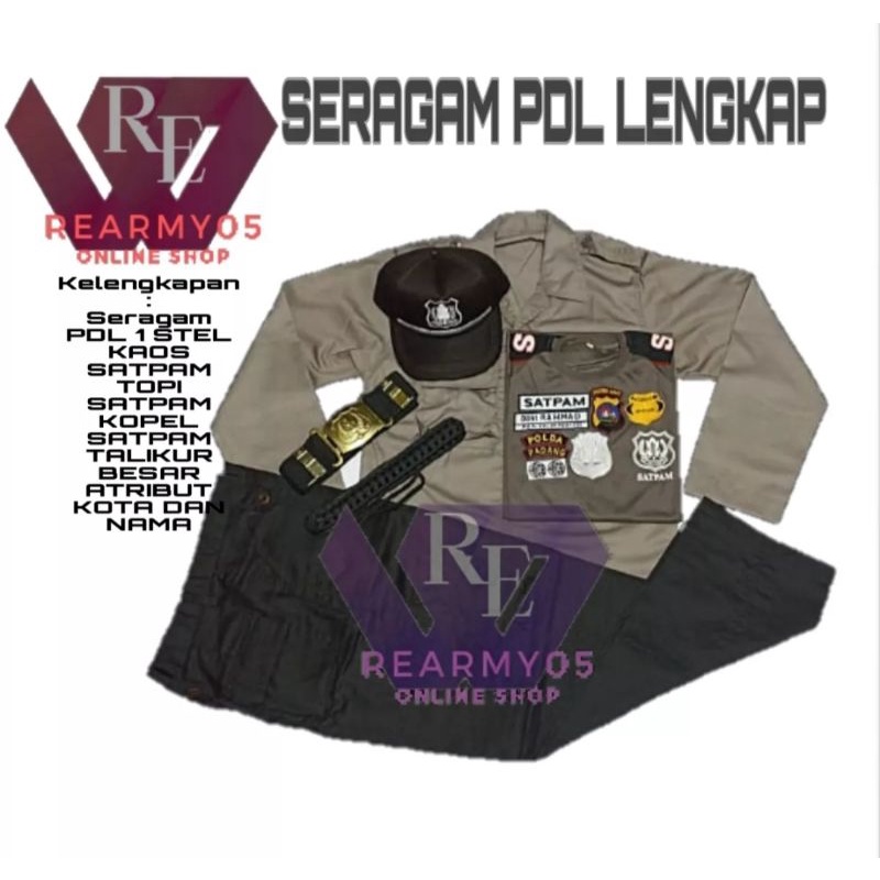 Jual SERAGAM SECURITY/SERAGAM SATPAM/PDL BARU COKLAT/PDL 2021/SERAGAM PDL TERBARU/SERAGAM DINAS ...