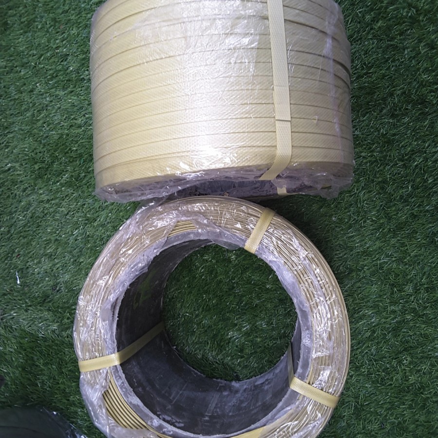 Jual Tali Strapping band 15mm dan 12mm berat 7 kg kuning | Shopee Indonesia