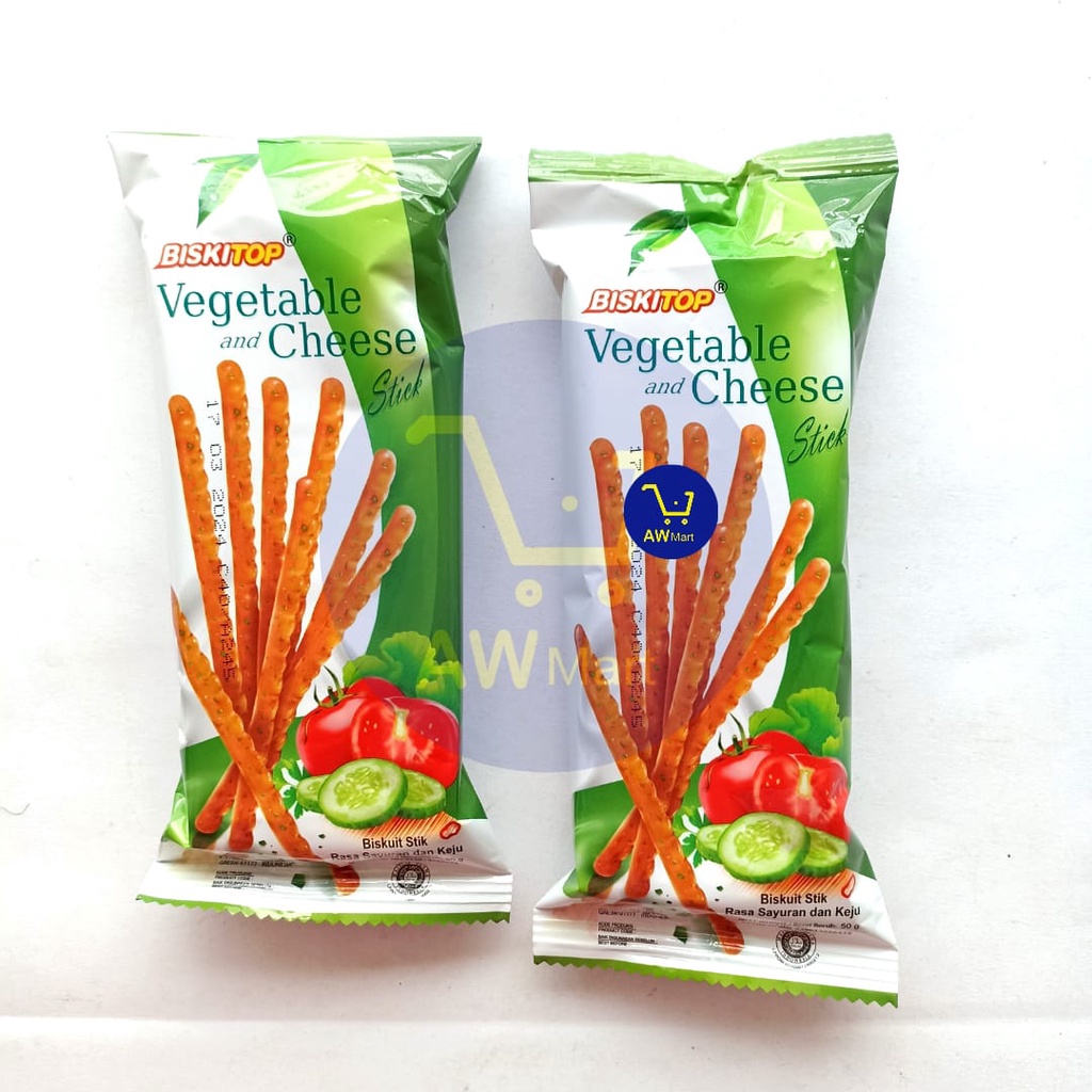 Jual BISKITOP VEGETABLE AND CHEESE STICK 50 GRAM - BISKUIT STIK RASA ...