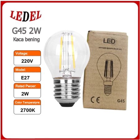 Jual Lampu Cafe / LED bulb lampu edison 2W 4W / lampu filaments vintage ...