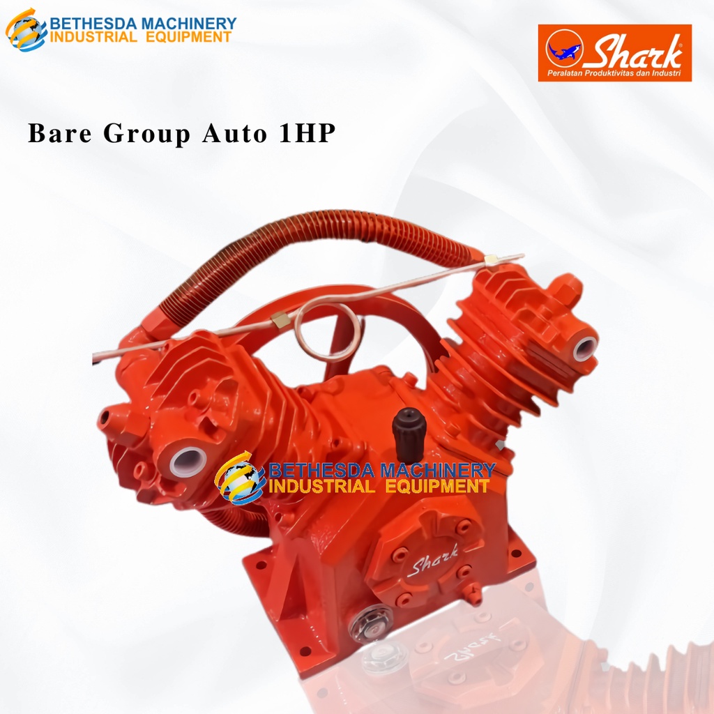 Jual Bare Compressor 1HP 2HP - Shark Kepala Kompresor 1 hp 8 Bar Auto ...