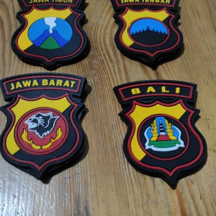 Jual MEN SALE Emblem karet patch rubber logo POLDA JAWA dan BALI ...
