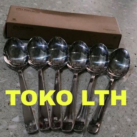 Jual 6PCS SENDOK MAKAN EDELMANN ESSEN DINNER SPOON HOTEL STAINLESS ...