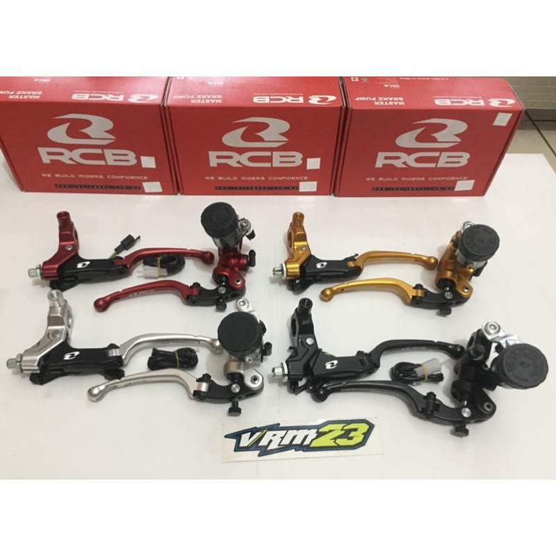 Jual master rem rcb s1 set kanan kiri 14 mm radial gold merah hitm silver kopling rem | Shopee ...