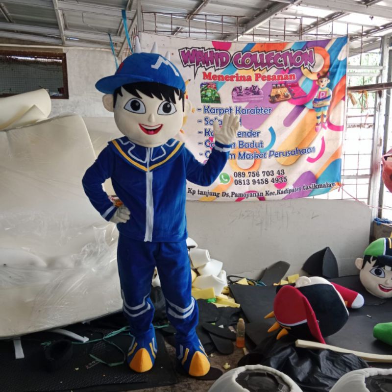 Jual kostum badut Boboiboy biru tua | Shopee Indonesia