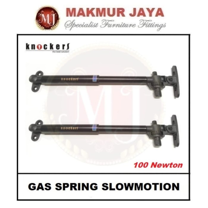Jual Engsel Gas Spring Slowmotion / Hidrolik Pintu Lemari Knockers 100N ...