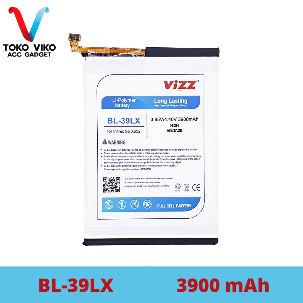 Jual Vizz Infinix BL-39LX S5 X652 / S5 Lite X652B Baterai Batre ...