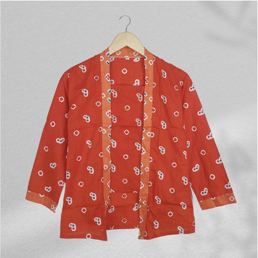 Jual 12 Warna Merah Putih Blus Kutu Baru Jumputan Batik Ada Jumbo ...