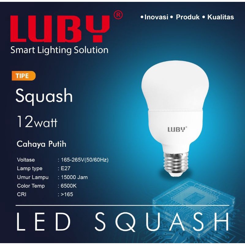 Jual Lampu LED Super Terang 12 Watt Luby Squash SNI | Shopee Indonesia