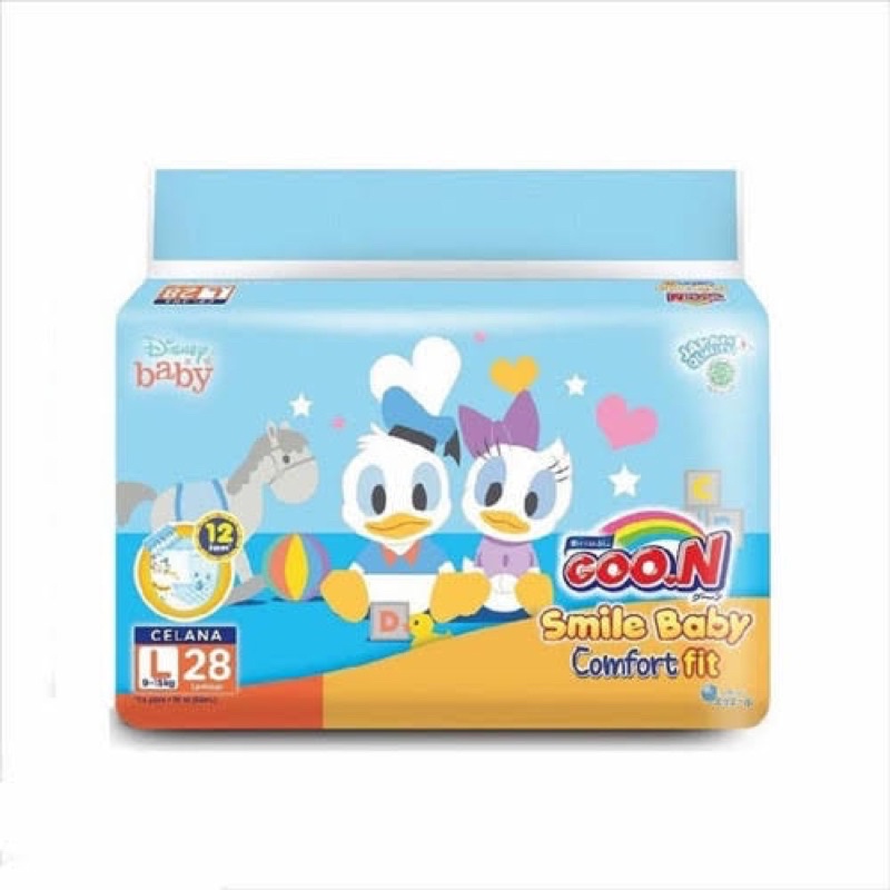 Jual Goon L28/ GOON Smile Baby COMFORT FIT Diapers Ukuran L28 | Shopee Indonesia