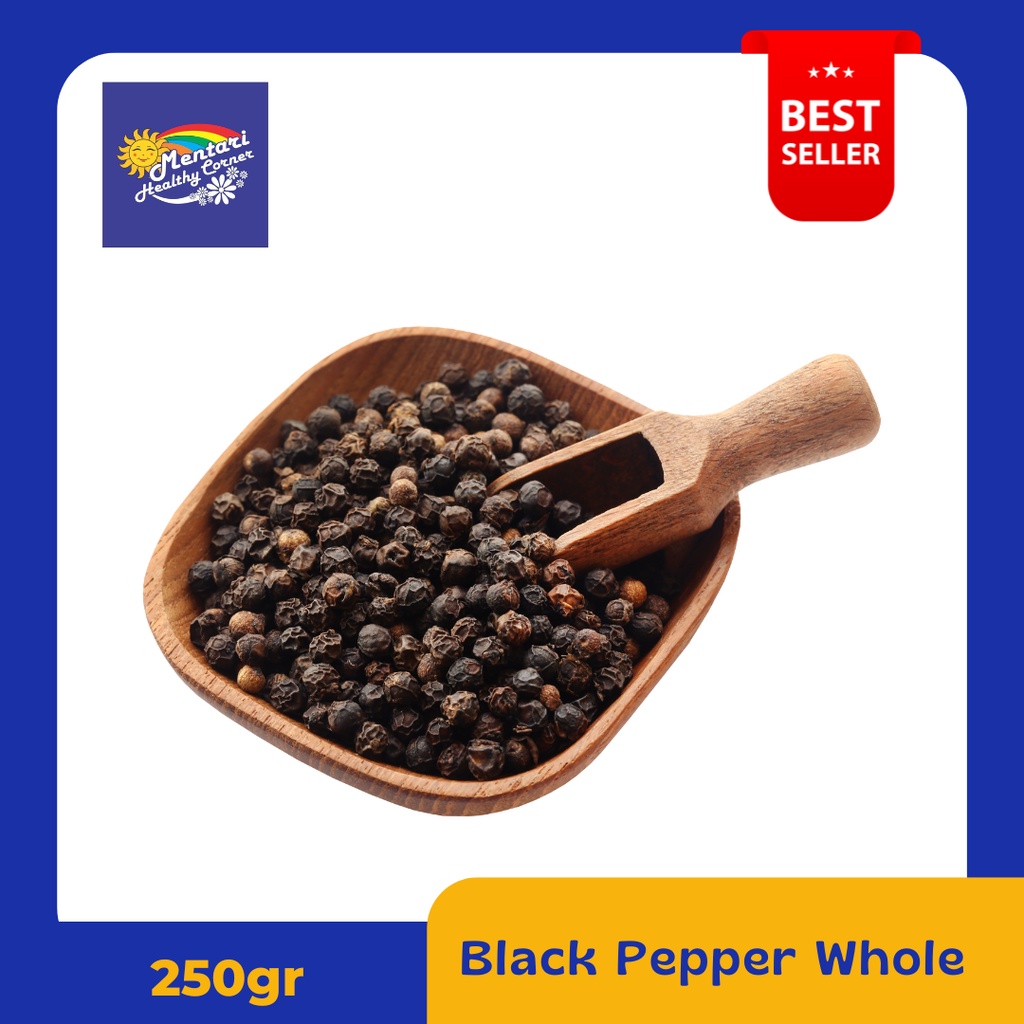 Jual Lada Hitam Utuh 250gr / Blackpepper Whole 250gr | Shopee Indonesia