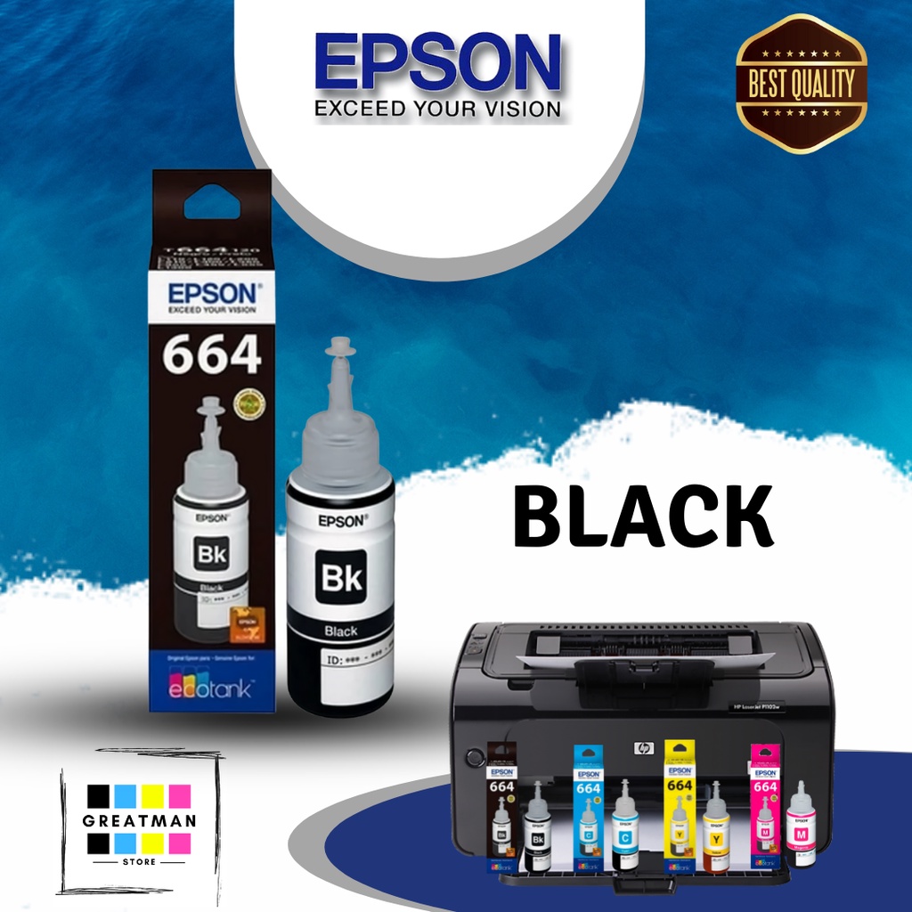 Jual Tinta Epson 664 SERIES L360 L120 L110 L210 L220 L310 L850 L805 ...