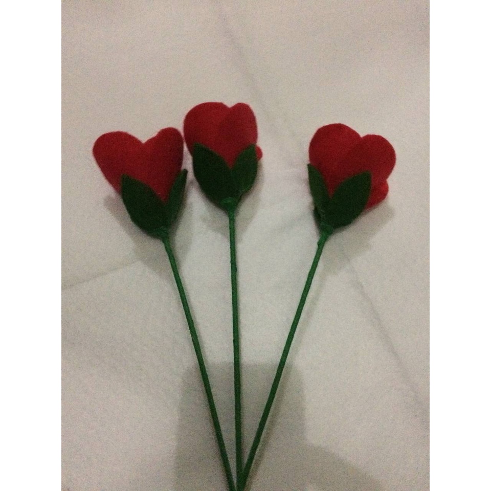 Jual Bunga Mawar Flanel Satuan Pertangkai || Bunga Flanel | Shopee ...