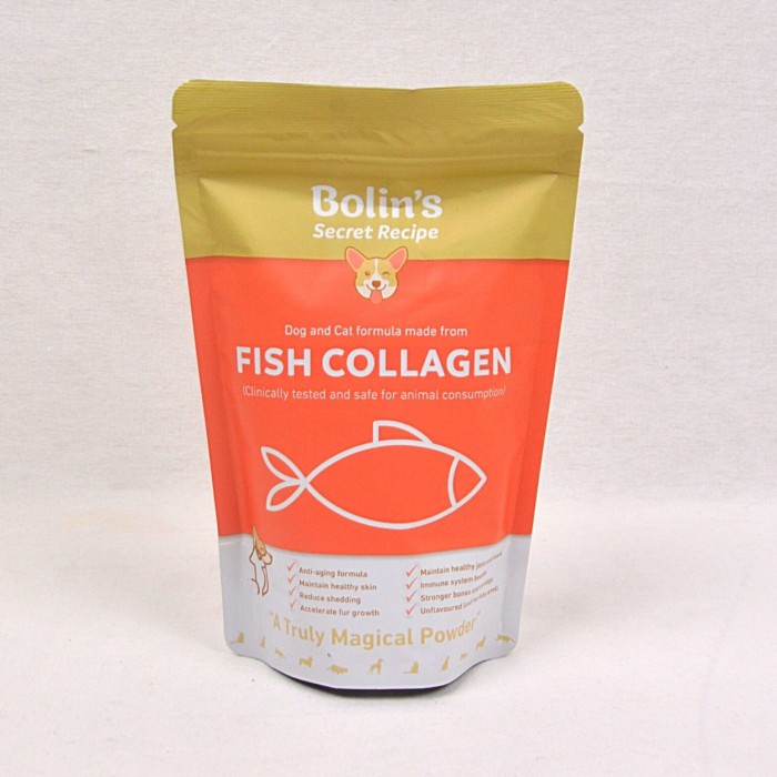 Jual (COD) Pet Supplement All in 1 BOLIN'S Fish Collagen 150gram ...