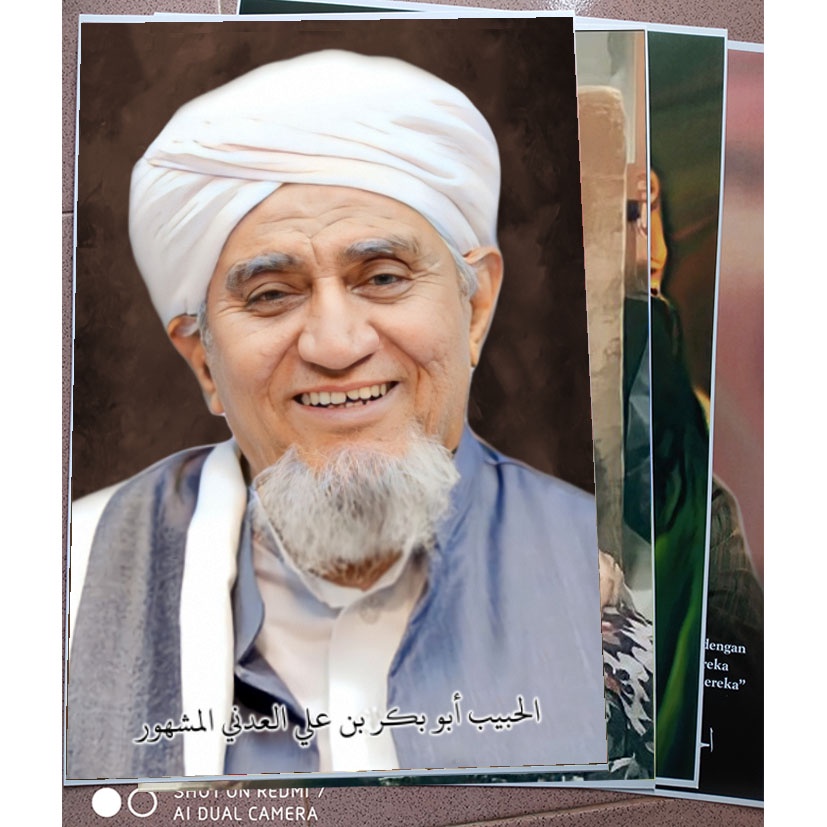 Jual POSTER Habib abu bakar al adni al masyhur 3 BAHAN LUSTER UV AWET ...