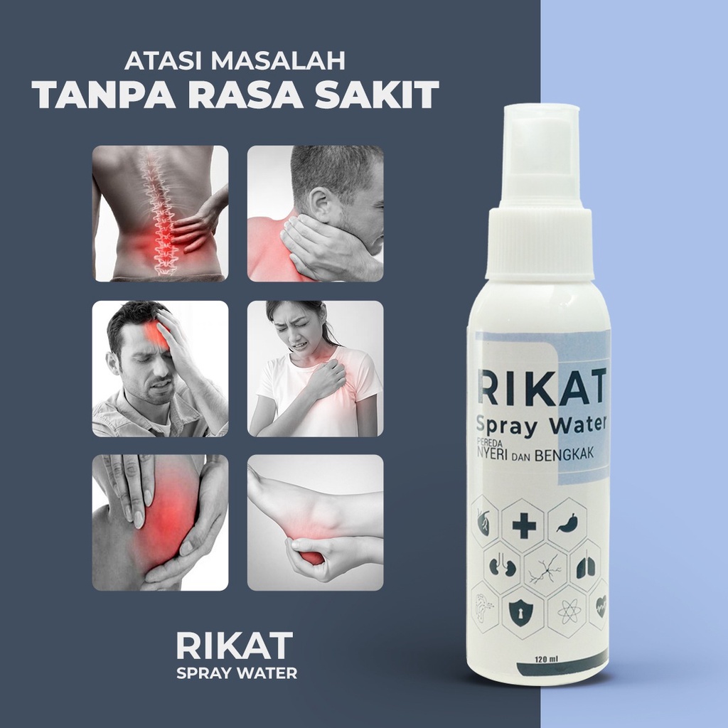 Jual Rikat Spray Mengobati Saraf kejepit Asam urat nyeri sendi masuk ...