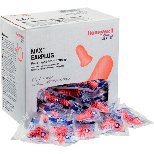 Jual EarPlug Honeywell MAX -30 Pre-Shaped Foam Earplugs MAX-30 | Shopee ...