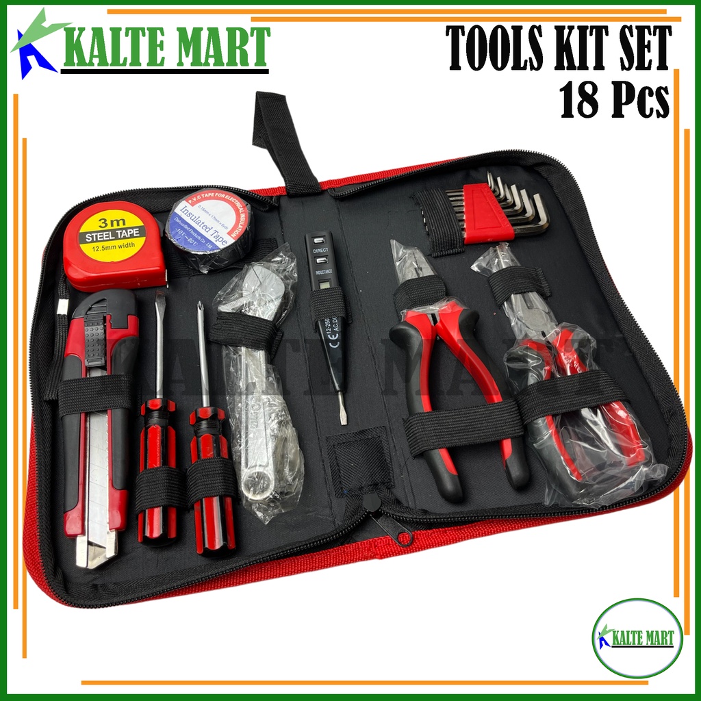 Jual Toolset Pekakas Toolkit Set Pekakas Listrik Hand Tools Set ToolBox ...