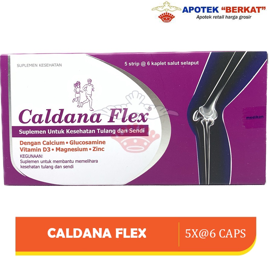 Jual VITAMIN TULANG & SENDI CALDANA FLEX (isi 30 Kaplet) | Shopee Indonesia