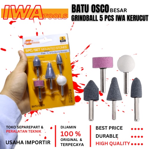 Jual Jual Mata batu Osco Mounted Stone Set 5 pcs Batu Mata Gerinda Set ...