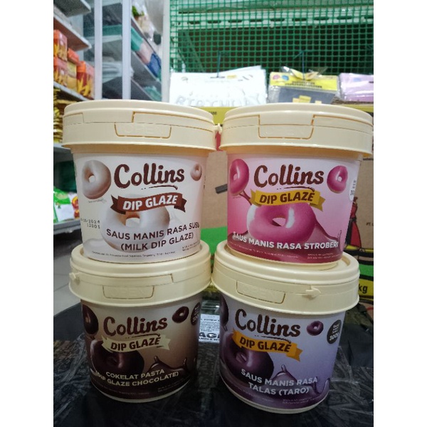 Jual Collins Dip Glaze 300gr - Dipping Glaze Donat / Topping Coklat ...