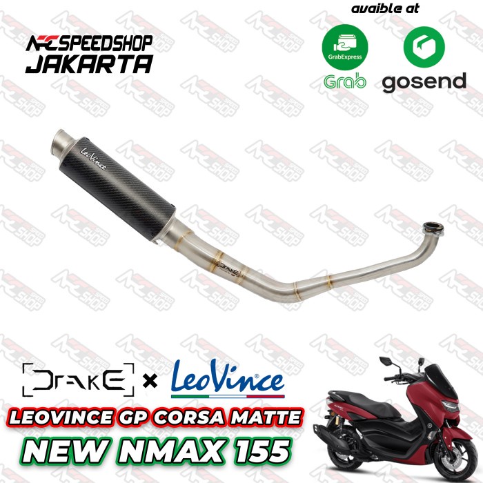 Jual Knalpot Leovince Gp Corsa Matte Header Drake R9 Yamaha Nmax 155 ...