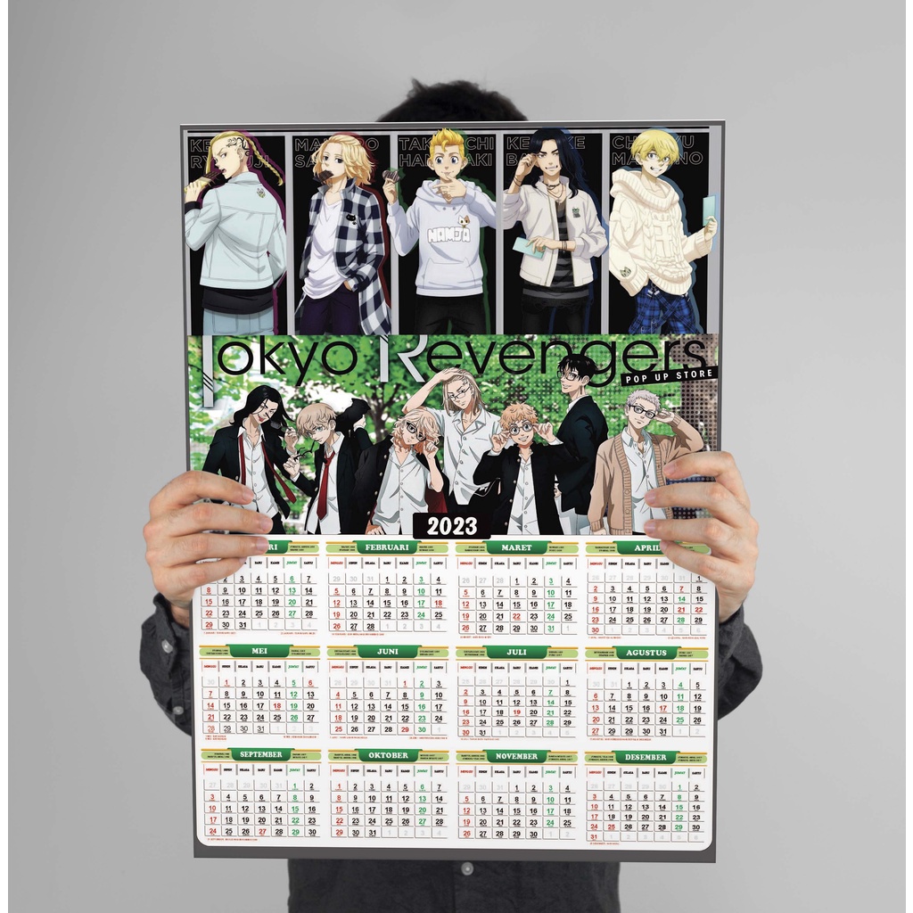 Jual Kalender 2024 Anime Tokyo Revengers, Full 12 Bulan Kalender Anime ...