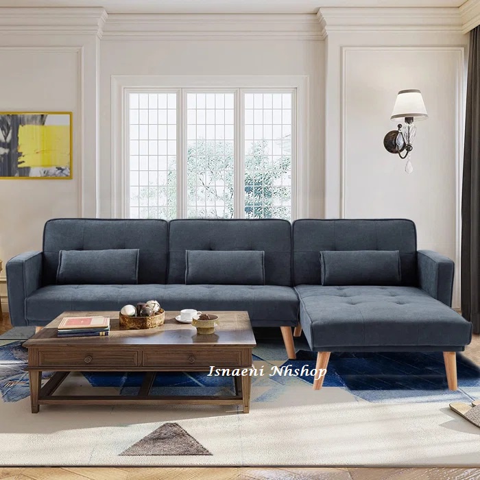 Jual Minimalis Sectional Sofa Retro Sudut Ruang Tamu-Fabric Sofa Nyaman ...
