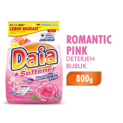 Jual DAIA SOFTENER DETERGEN BUBUK PINK 800 G | Shopee Indonesia
