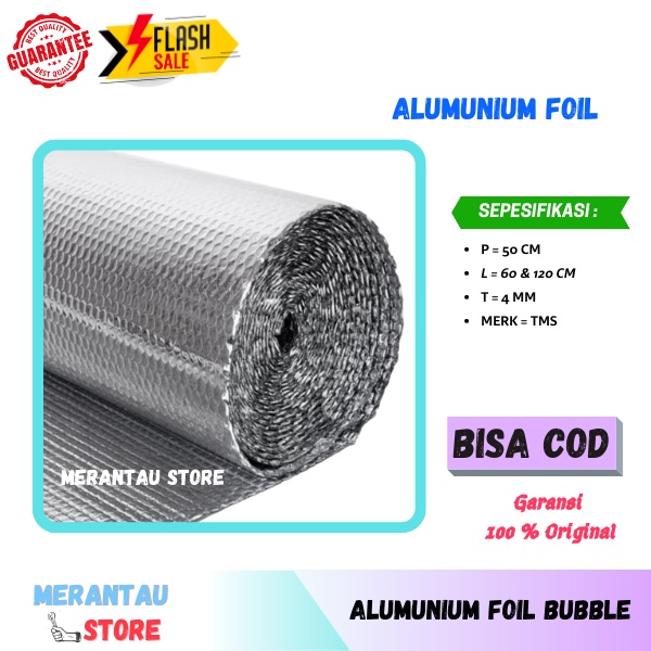 Jual Alumunium Foil Peredam Panas Atap Rumah Per Setengah Meter ...