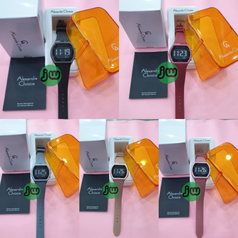 Jual Jam Tangan Alexandre Christie 9384 AC 9384 Digital Tali Karet ...