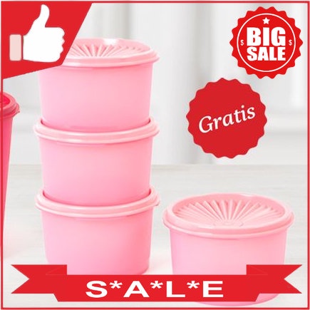 Jual Tupperware Mini Deco Canister 600ml 4pcs Tupperware Original ...