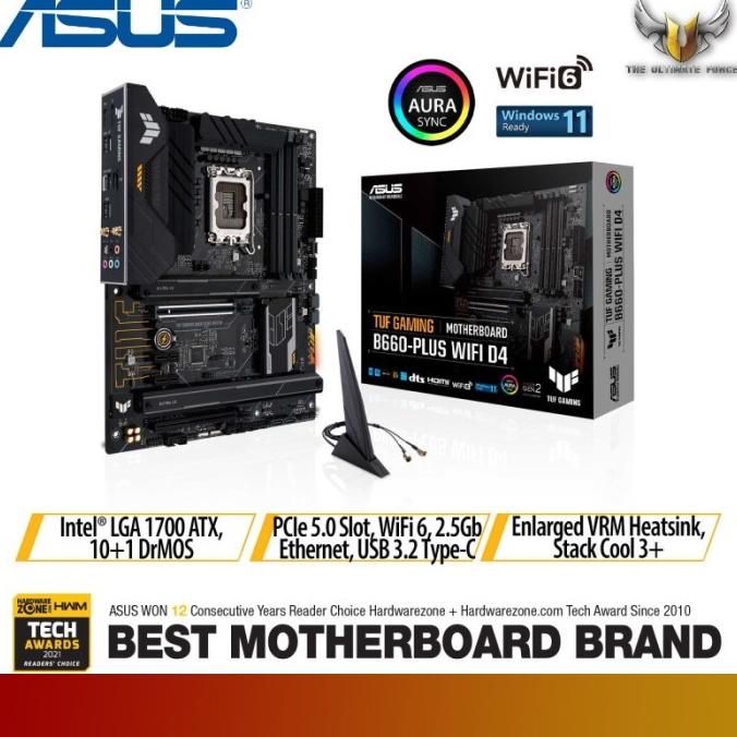 Jual Mainboard Asus Tuf Gaming B660-Plus Wifi D4 - ATX Asus B660 Plus ...