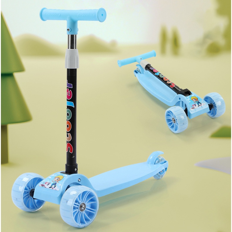 Jual OSM JKT 5659 Scooter Anak / Scooter Otoped Led KickBoard Mainan ...