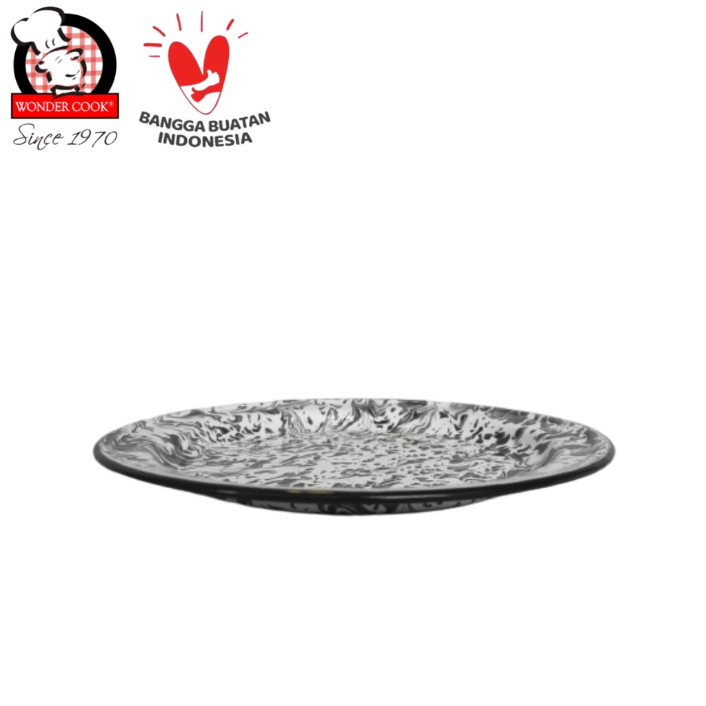 Jual WONDERCOOK Piring Nasi Retro 26cm ( Trigoats Series) Batik Hitam ...
