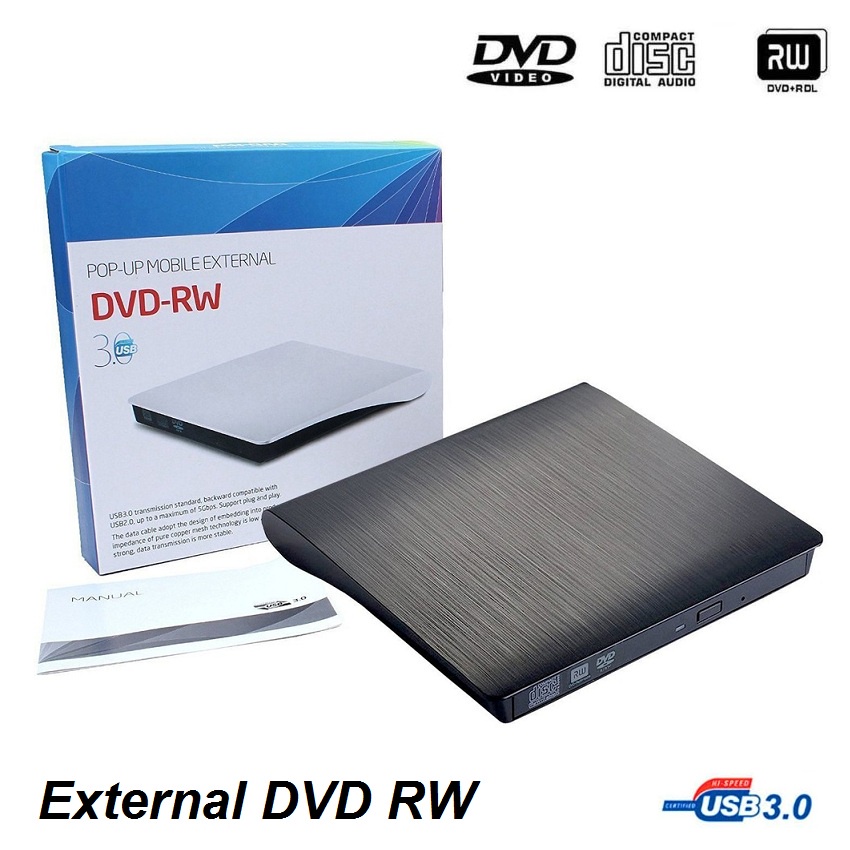 Jual External DVD RW / DVD Rom POP-UP USB 3.0 | Shopee Indonesia