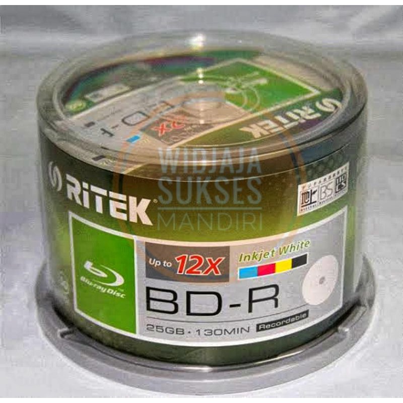 Jual BD-R BDR Blue-ray Blu-ray Bluray Ritek | Shopee Indonesia