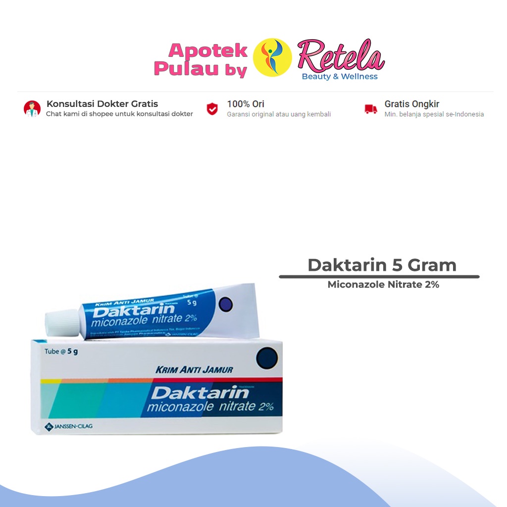 Jual DAKTARIN CREAM 5GR | Shopee Indonesia