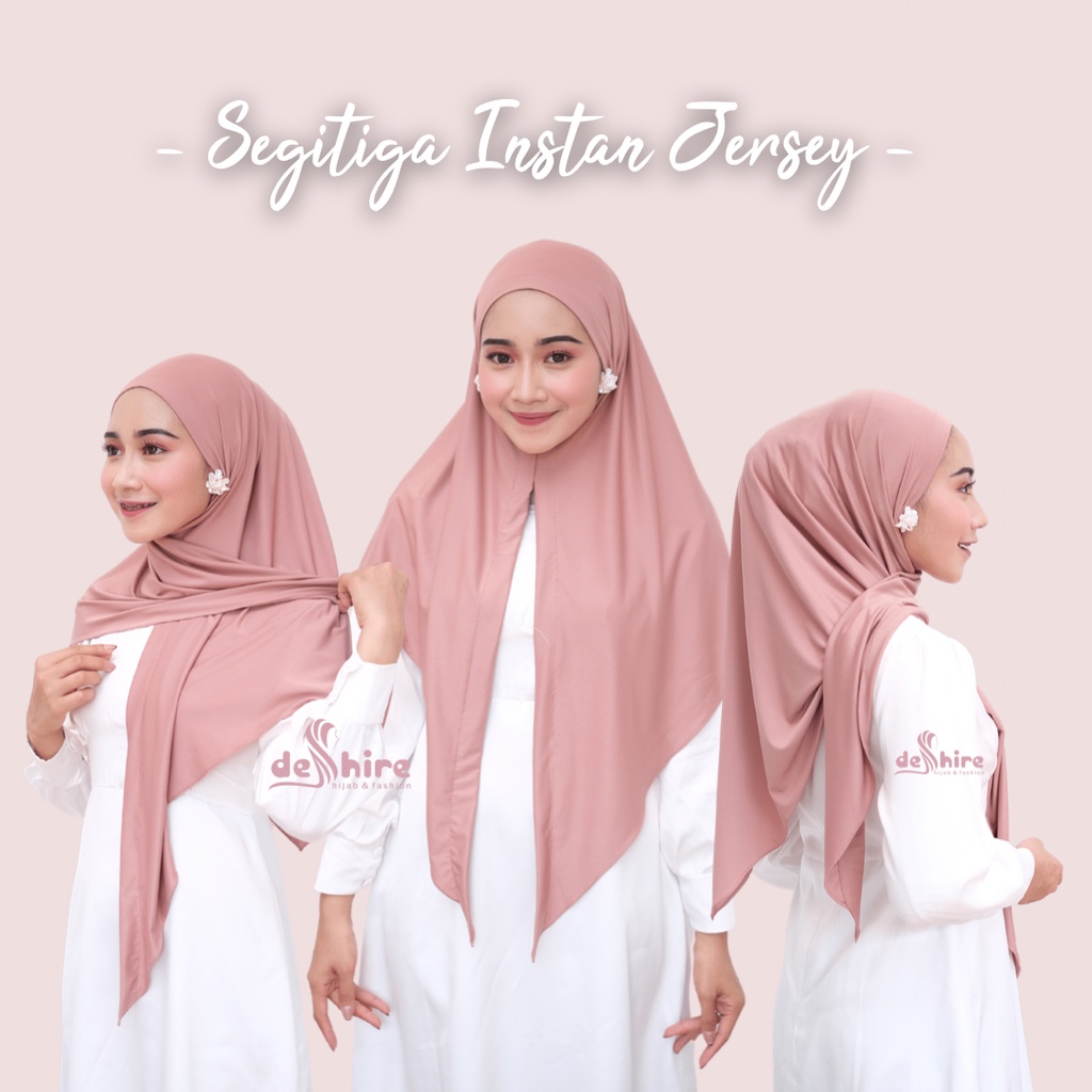 Jual Hijab Segitiga Instan Jersey Super Jilbab Instant Jersy Shopee