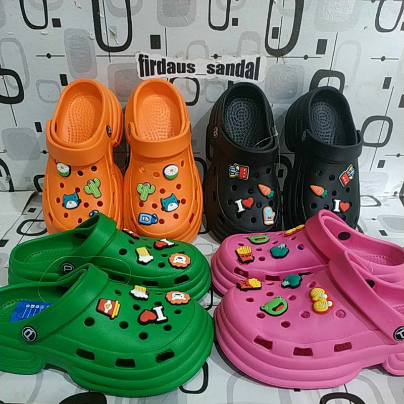 Jual Sandal viral Sandal baim fuji kekinian sandal wanita jelly wedges ...