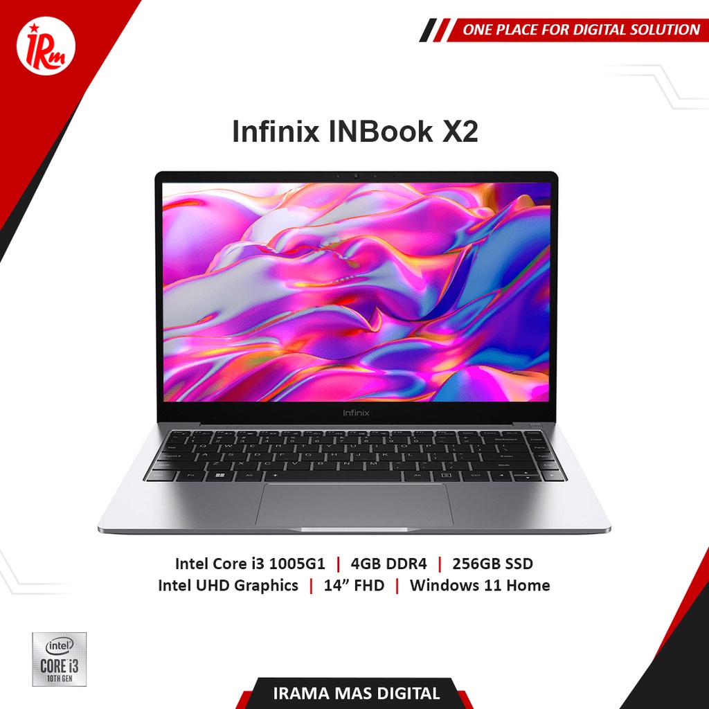 Jual Infinix Inbook X2 - Intel Core i3 1005G1 4GB 256GB SSD FHD W11 ...