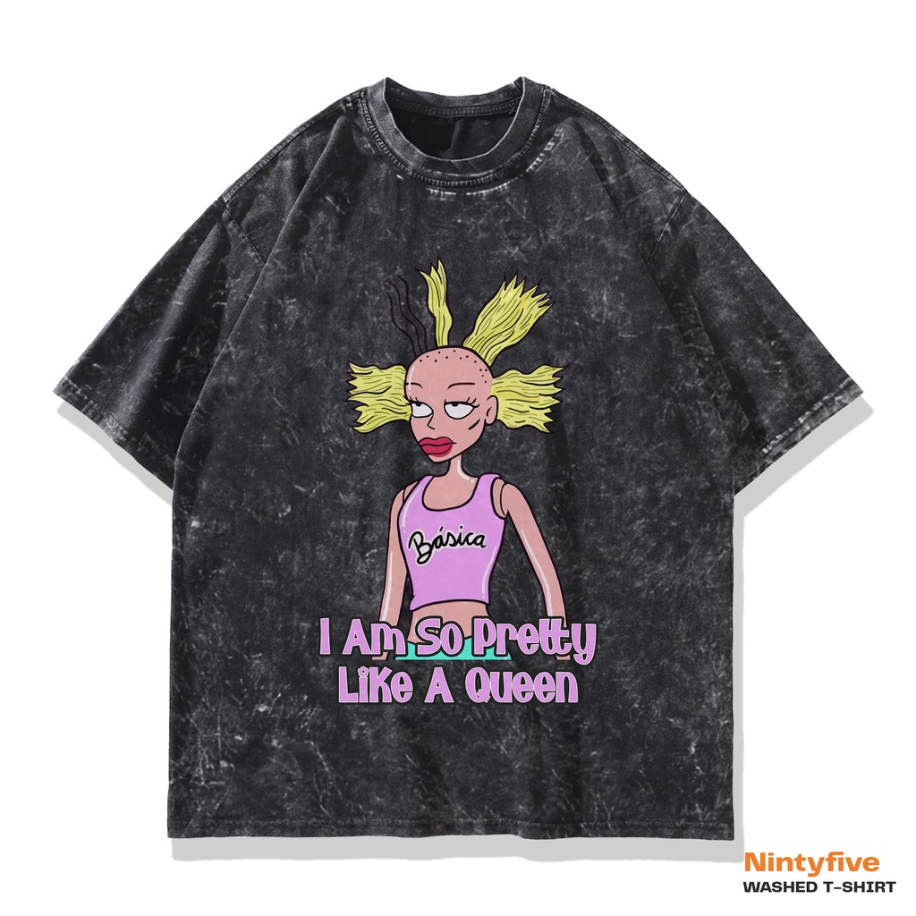 Jual Kaos Rugrats Angelica Doll Oversize Washed Washing | Shopee Indonesia
