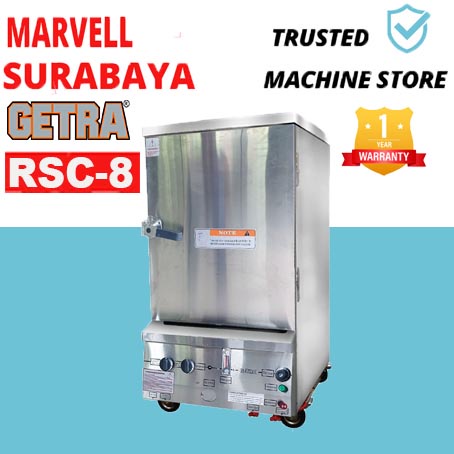 Jual RICE STEAMER GETRA RSC 8 / RSC-8 / RSC GAS MESIN PENANAK NASI BAKPAO 8 TRAY | Shopee Indonesia