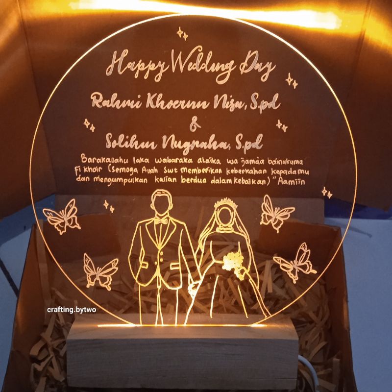 Jual HAMPERS LETTERING ACRYLIC LED, GIFT BOX AESTHETIC, KADO ULTAH ...