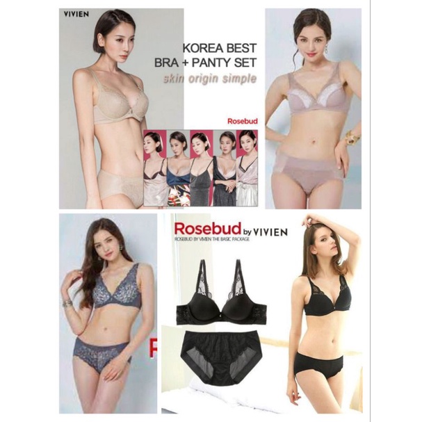 Jual BRA ROSEBUD BY VIVIEN BRA LACE TANPA KAWAT PUSH UP BRA SIZE 34A (A75) 34B (B75) - BRAND ...