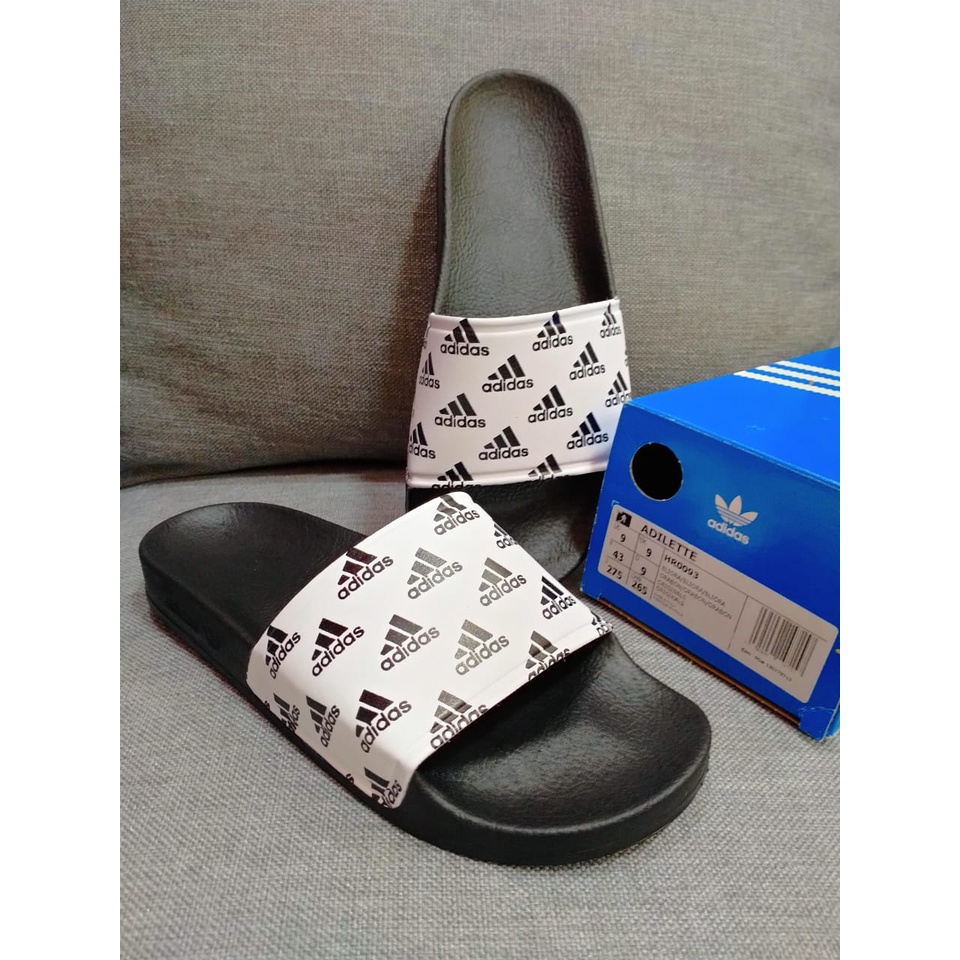 Jual Sandal selop pria Adidas motif Balok Premium Quality | Shopee ...