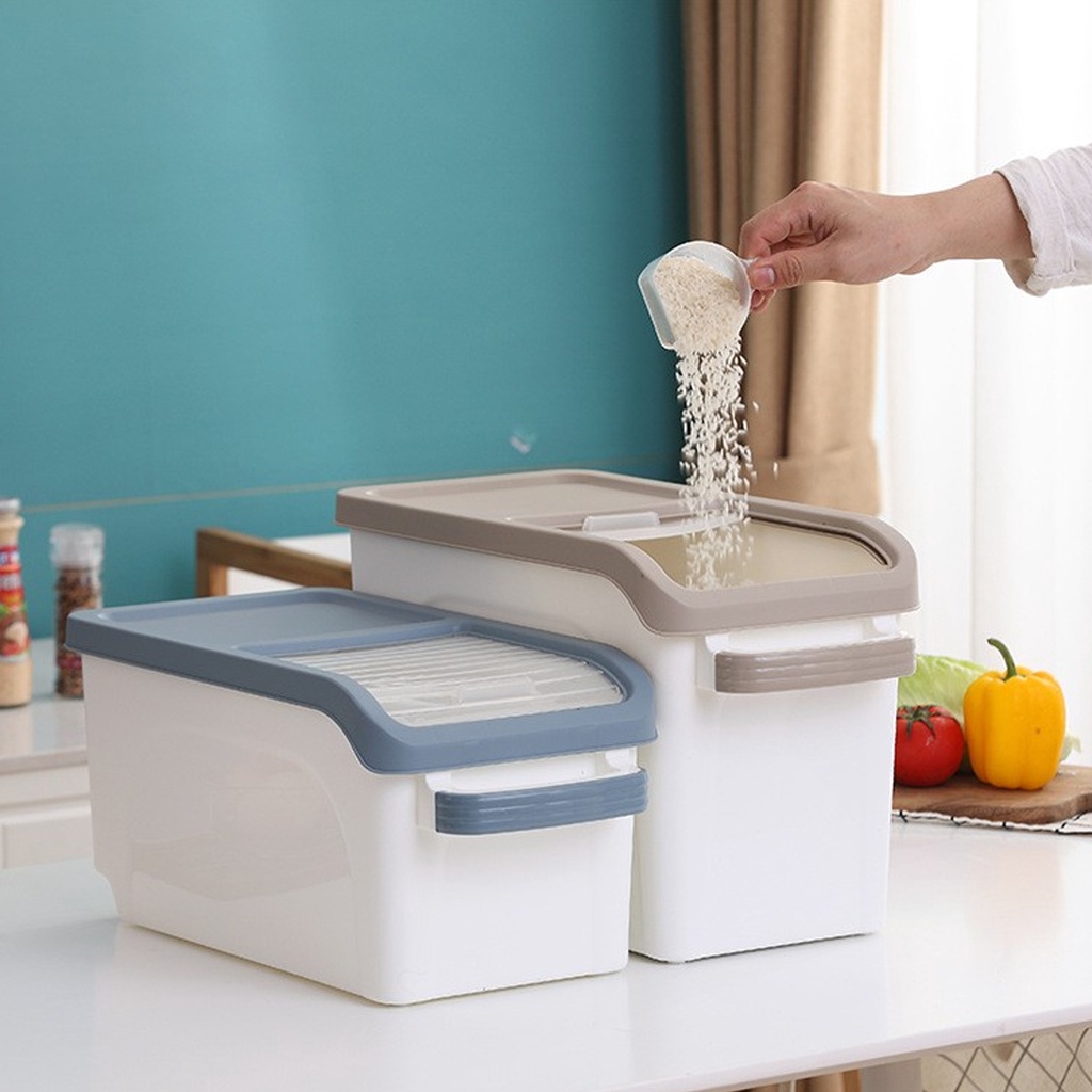 Jual Container Box Beras 15 kg / Wadah Penyimpanan Beras 15kg ...