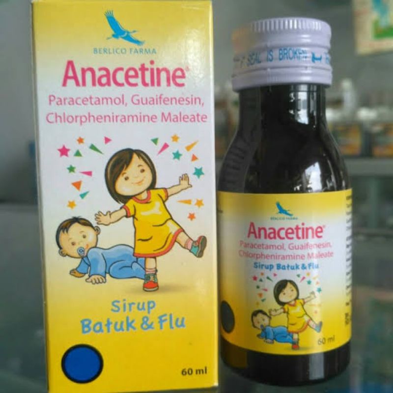 Jual Anacetine Syrup 60 ml | Obat Batuk Pilek Demam Anak | Shopee Indonesia